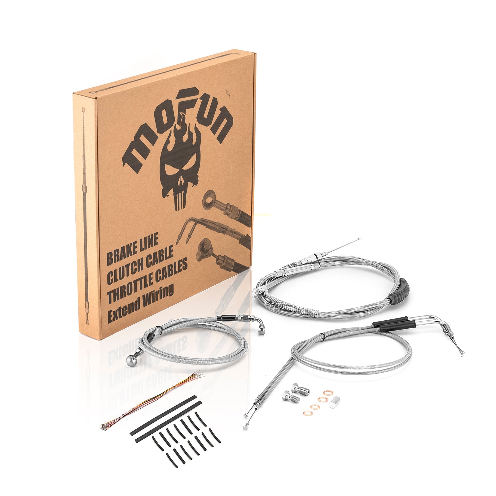 1993-2005 Harley Dyna Wide Glide FXDWG Non-ABS Extended Handlebar Thro ...