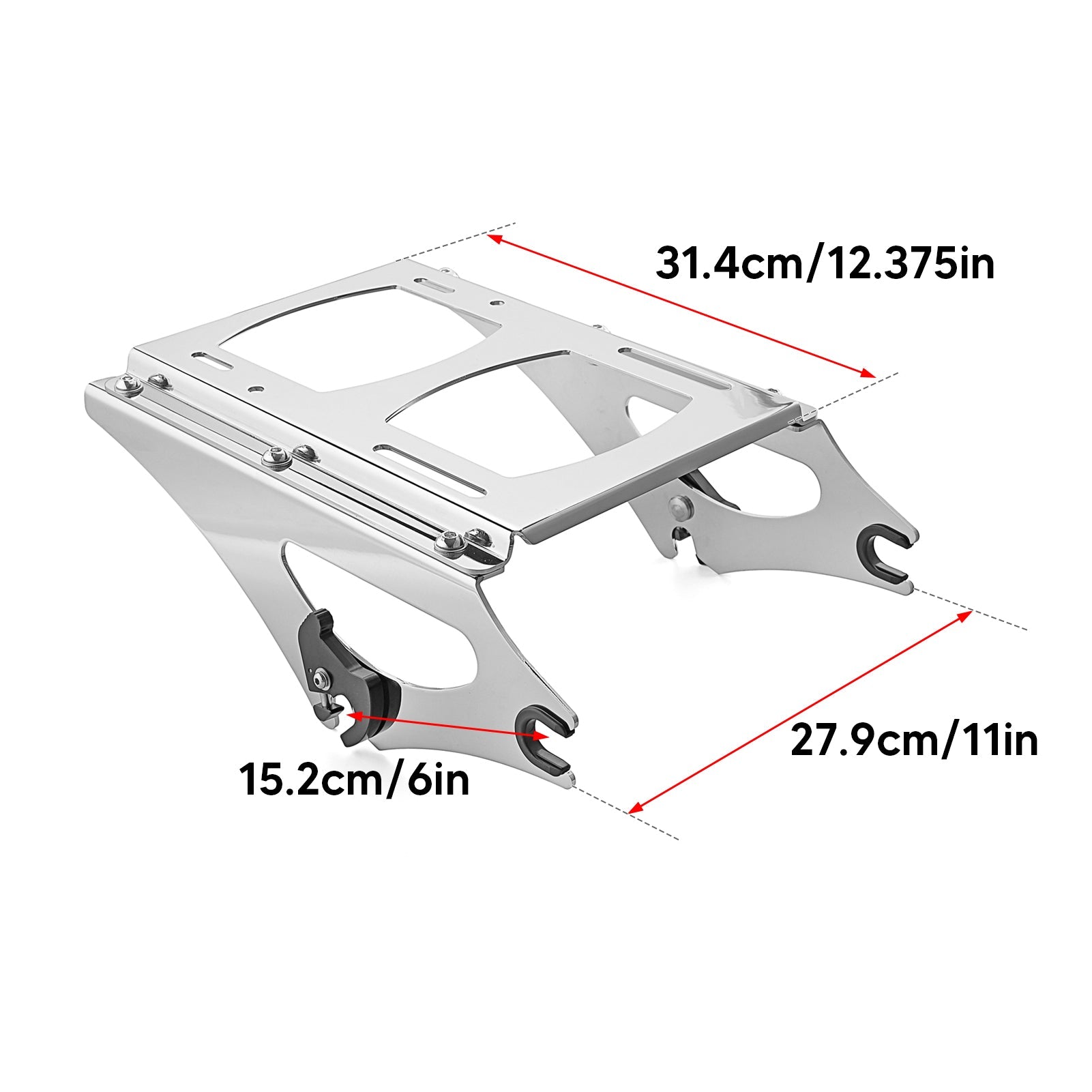 2009-2013 Harley Detachable 2-Up Mounting Rack w/ Docking Hardware Kit ...