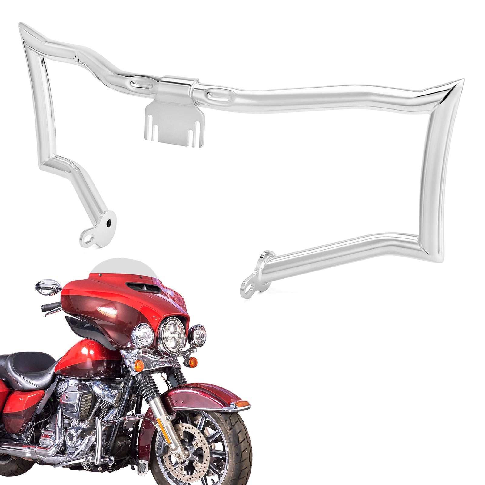 Sharp Front Engine Guard Crash Bar Highway Bar for 2009-2023 Harley To ...