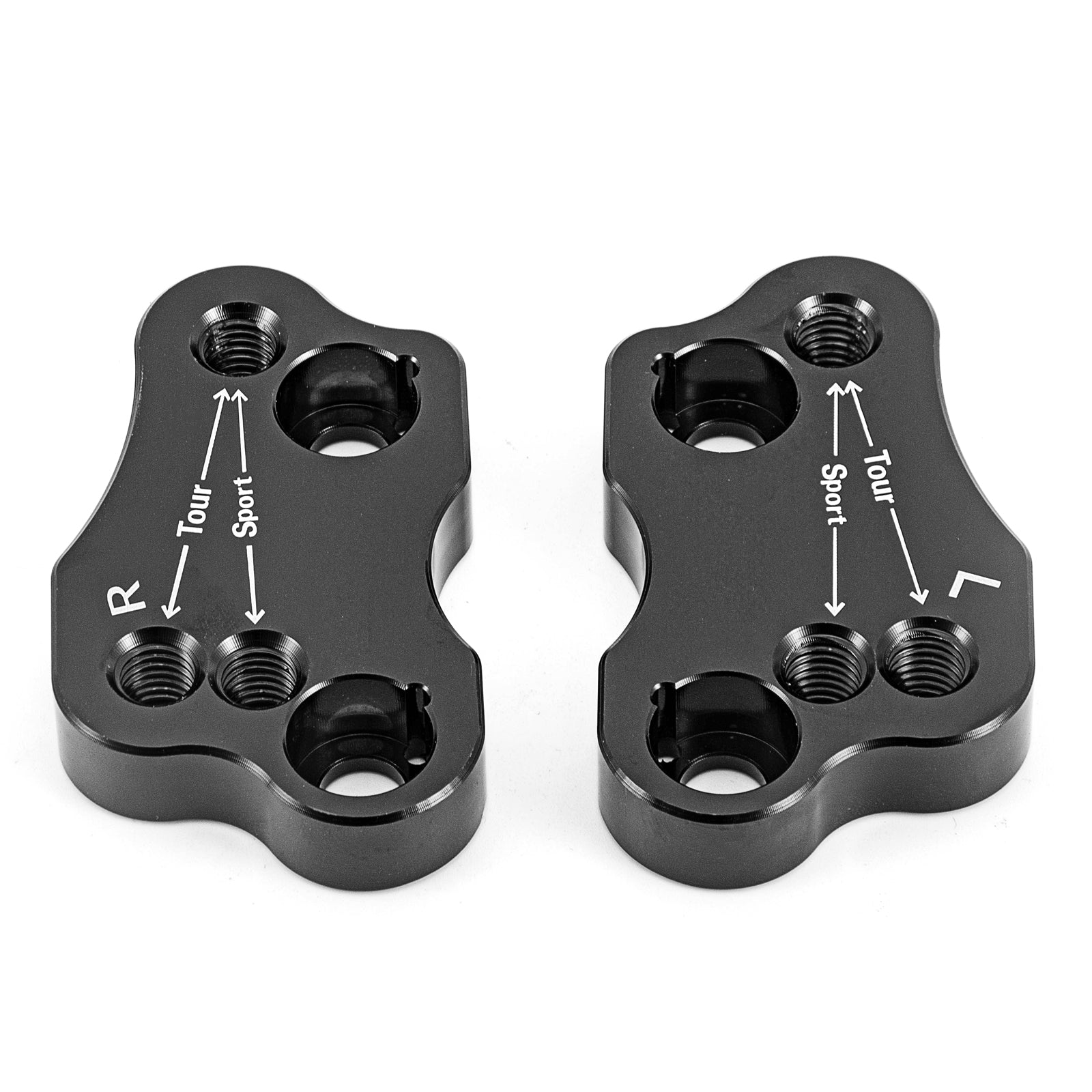 2018-2025 Honda Goldwing 1800 CNC T6 Billet Silver 2" Handlebar Riser ...