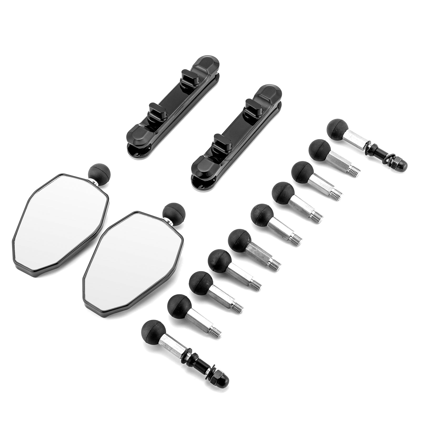 CNC 6061 Aluminum Motorcycle Mirrors Adjustable Rear View Mirrors ...